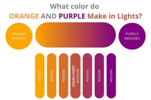 What Color Do Purple And Orange Make When Mixed?
