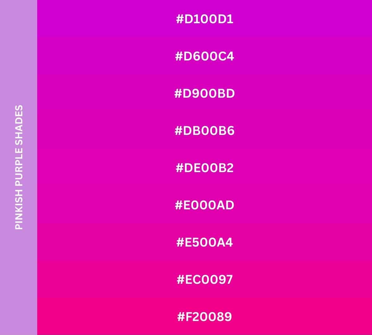 90+ Shades of Purple with Names, Hex, RGB, & CMYK