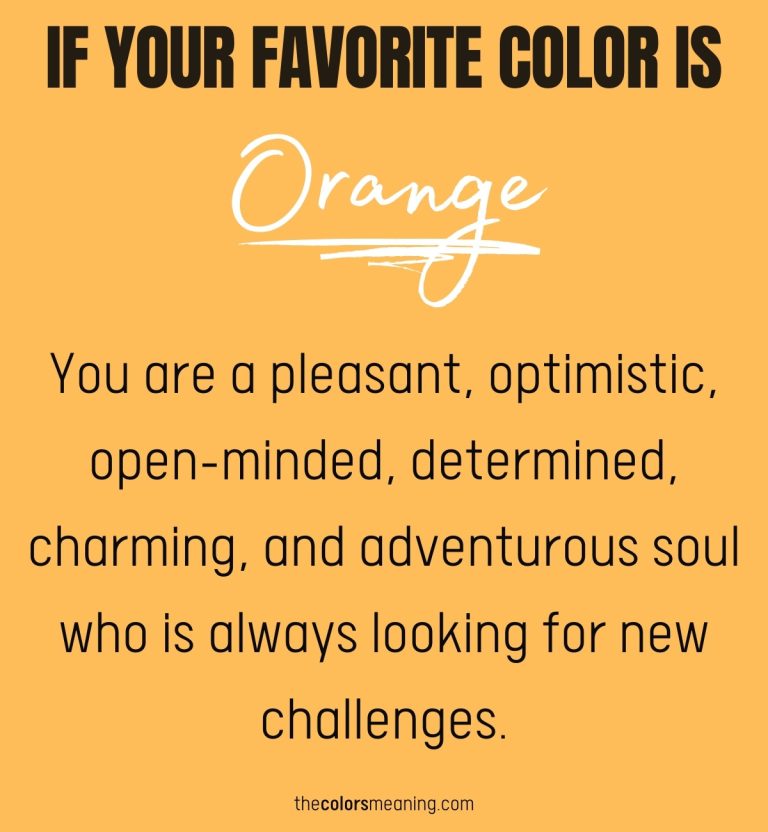 Favorite Color Orange: What Does It Say About Your Character