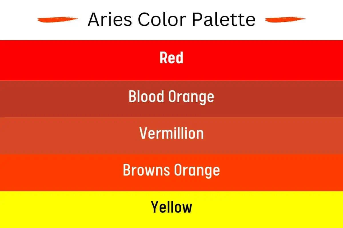 Aries Color Palette and Meanings (+ Colors to Avoid)