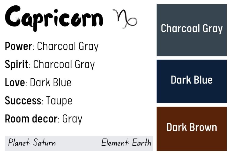 Capricorn Color Palette and Meanings (+ Colors to Avoid)