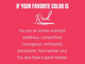 Favorite Color Red: What Does It Say About Your Character
