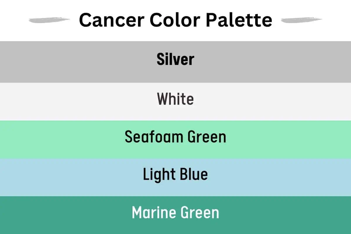 Cancer Color Palette and Meanings (+ Colors to Avoid)