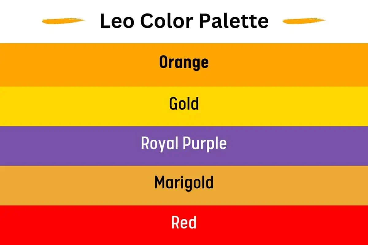 Leo Color Palette and Meanings (+ Colors to Avoid)
