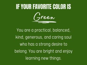 Favorite Color Green: What Does It Say About Your Character