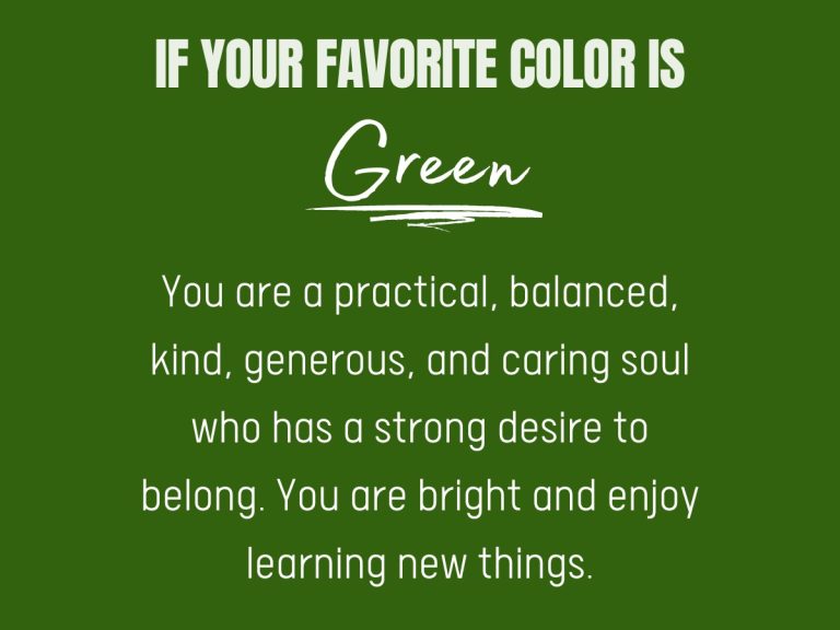 Favorite Color Green: What Does It Say About Your Character