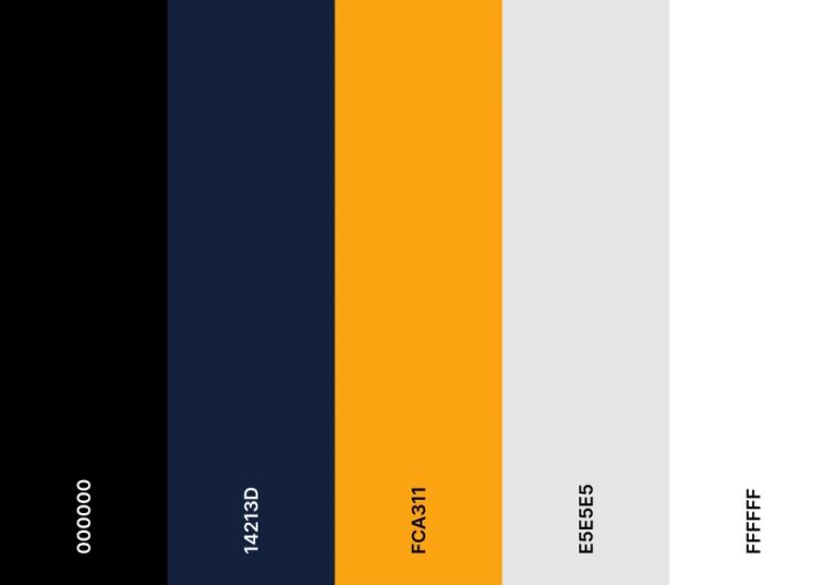 100 Shades of Black with Names, Hex, RGB, & CMYK