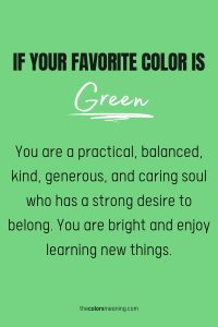 What Does Your Favorite Color Say About You? (Infographic)