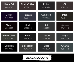 List of Colors: 1000 Colors with Names, Hex, RGB, & CMYK