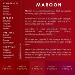 Meaning of the Color Maroon and Its Symbolism (+70 Colors)