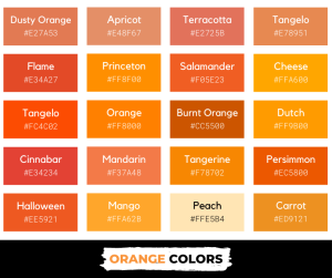 List of Colors: 1000 Colors with Names, Hex, RGB, & CMYK