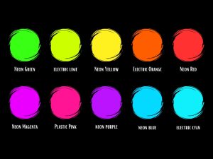 Neon Colors and Their Bright History