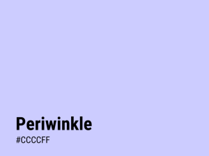 Periwinkle Color: Meanings, Shades, and Color Codes
