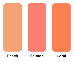 68 Shades of Peach Color with Names, Hex, RGB, & CMYK