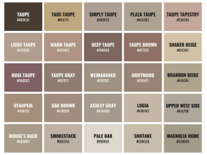 What Color is Taupe? 25 Taupe Colors With Hex, RGB, & CMYK