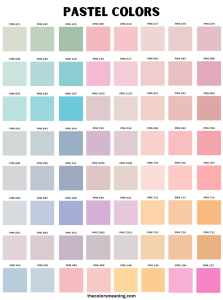 Pantone Color Chart: 900 Pantone Colors And Their Codes