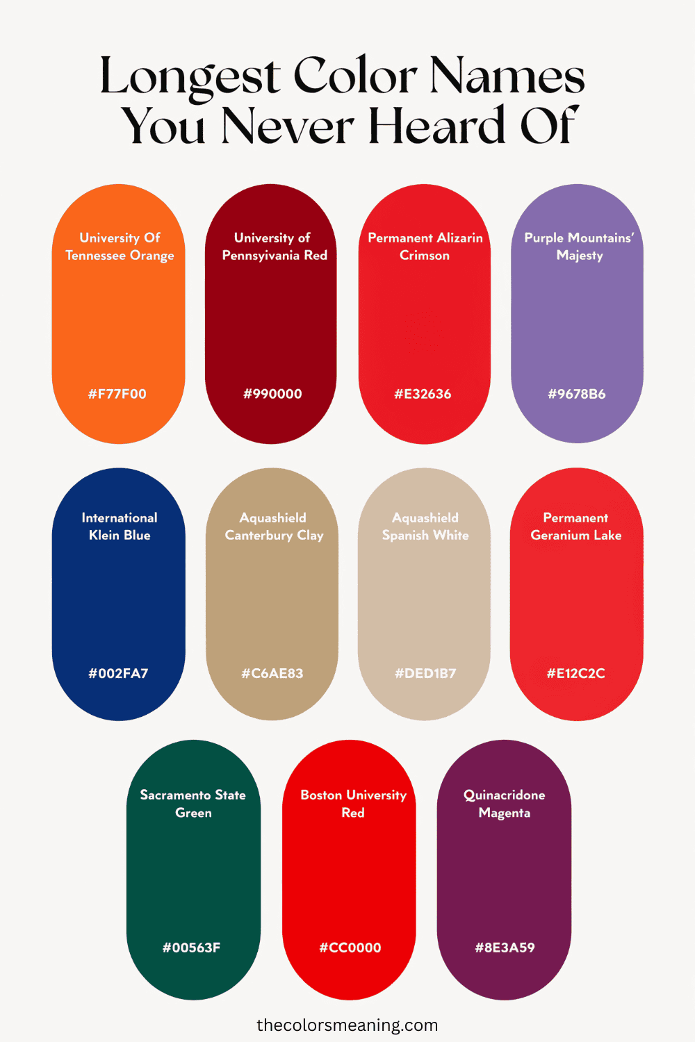 The 16 Longest Color Names You Have Never Heard Of