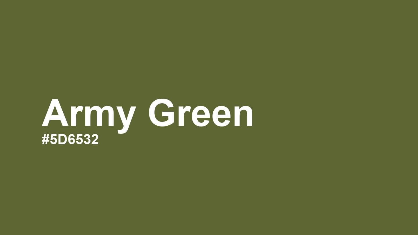 Army Green Color: Hex Code, Palettes and Meaning