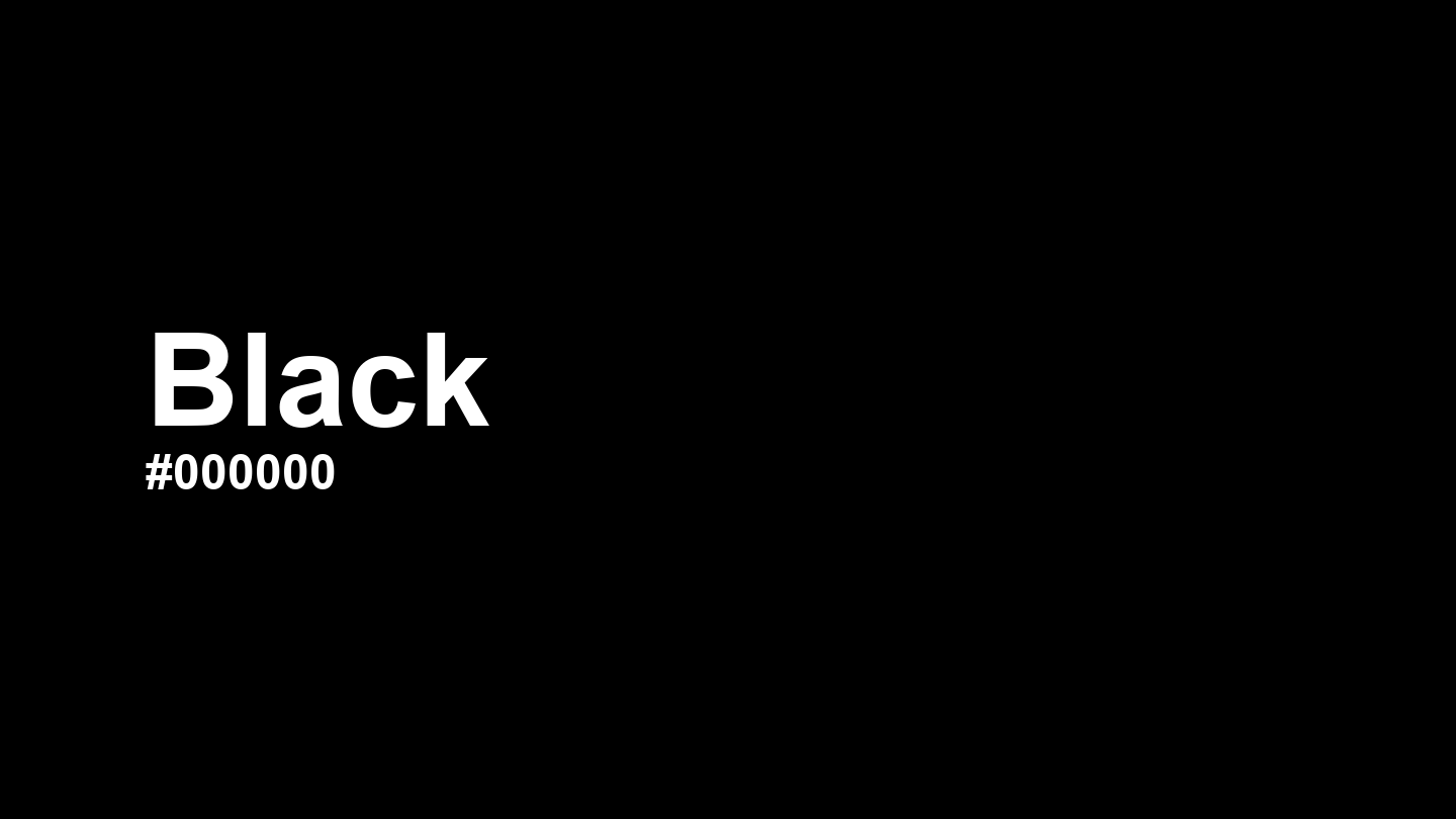 Black Color: Hex Code, Palettes and Meaning