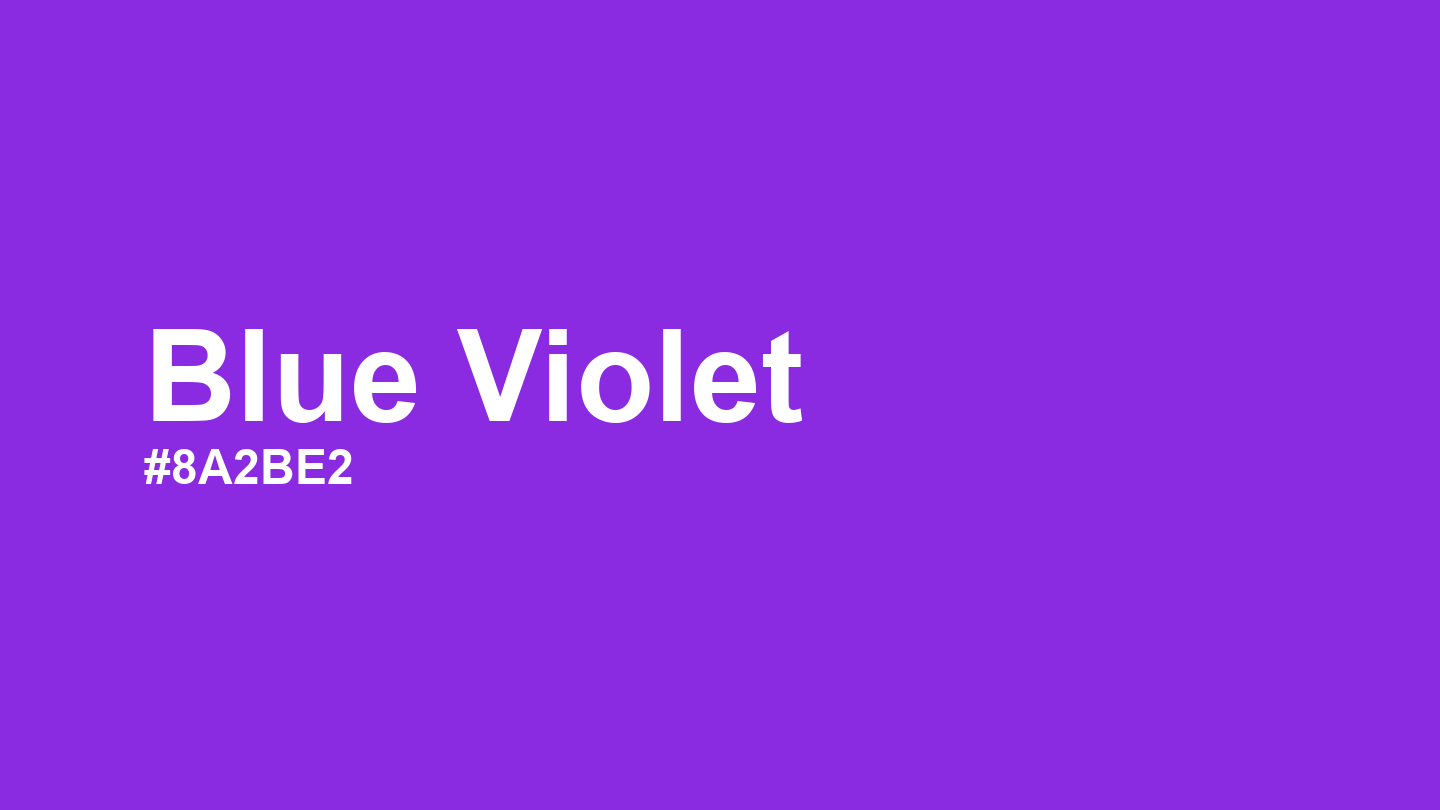 Blue Violet Color: Hex Code, Palettes and Meaning