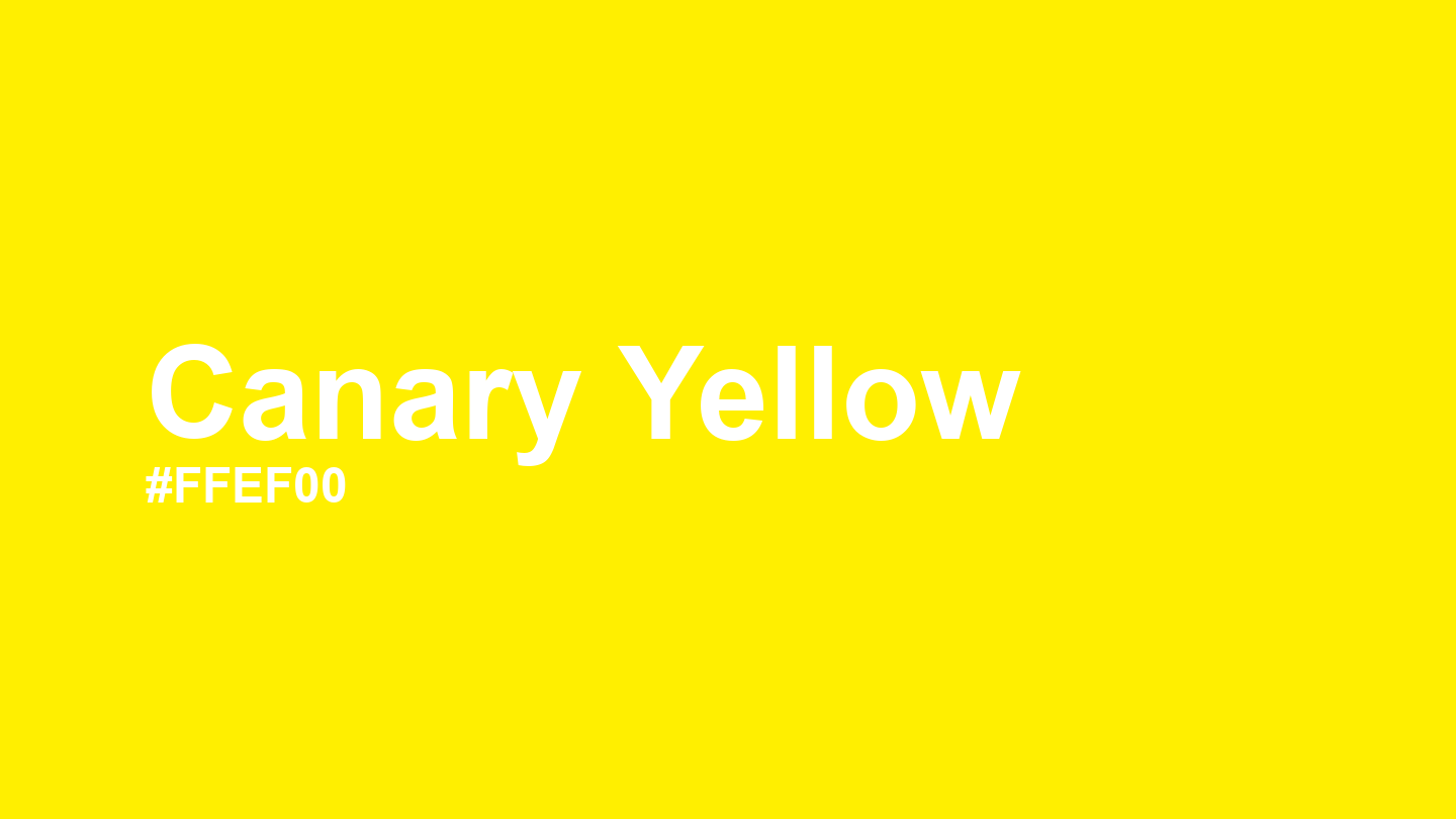 Canary Yellow Color: Hex Code, Palettes and Meaning