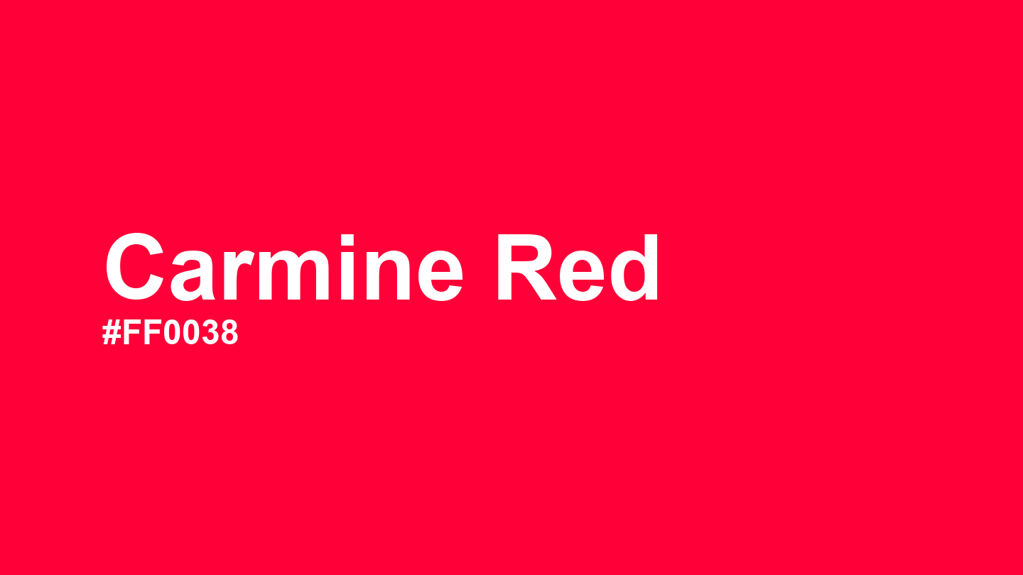 Carmine Red Color: Hex Code, Palettes and Meaning