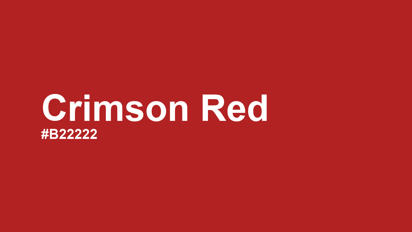 Crimson Red Color: Hex Code, Palettes and Meaning