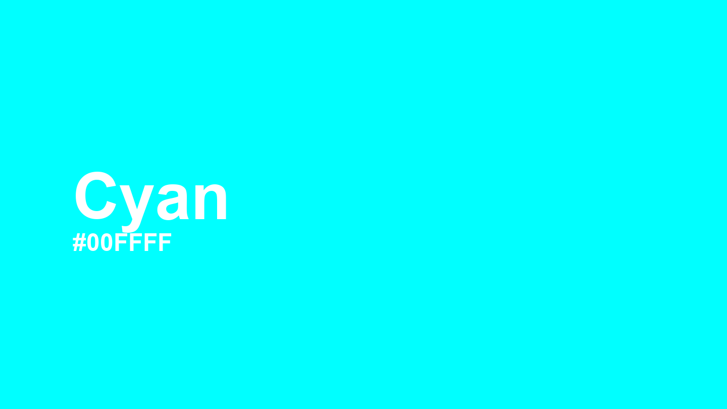 Cyan Color: Hex Code, Palettes and Meaning