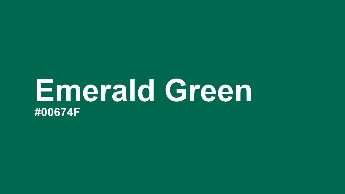 Emerald Green Color: Hex Code, Palettes and Meaning