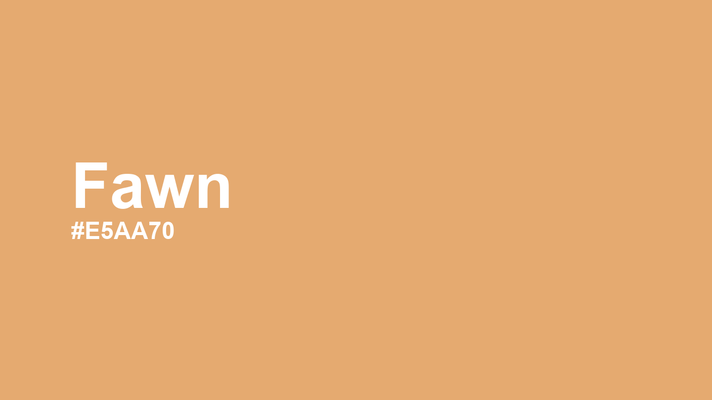 Fawn Color: Hex Code, Palettes and Meaning