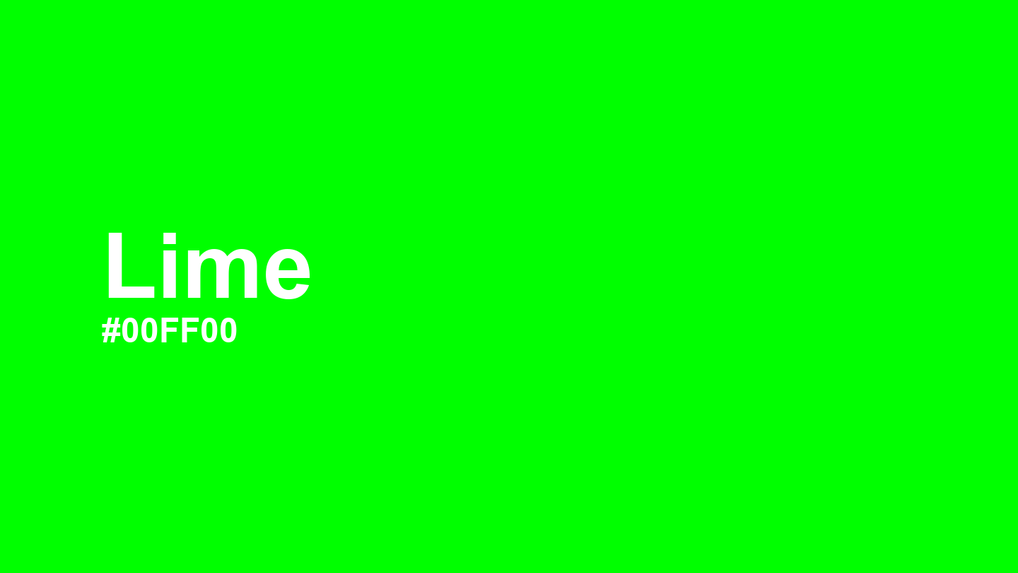 Lime Color: Hex Code, Palettes and Meaning