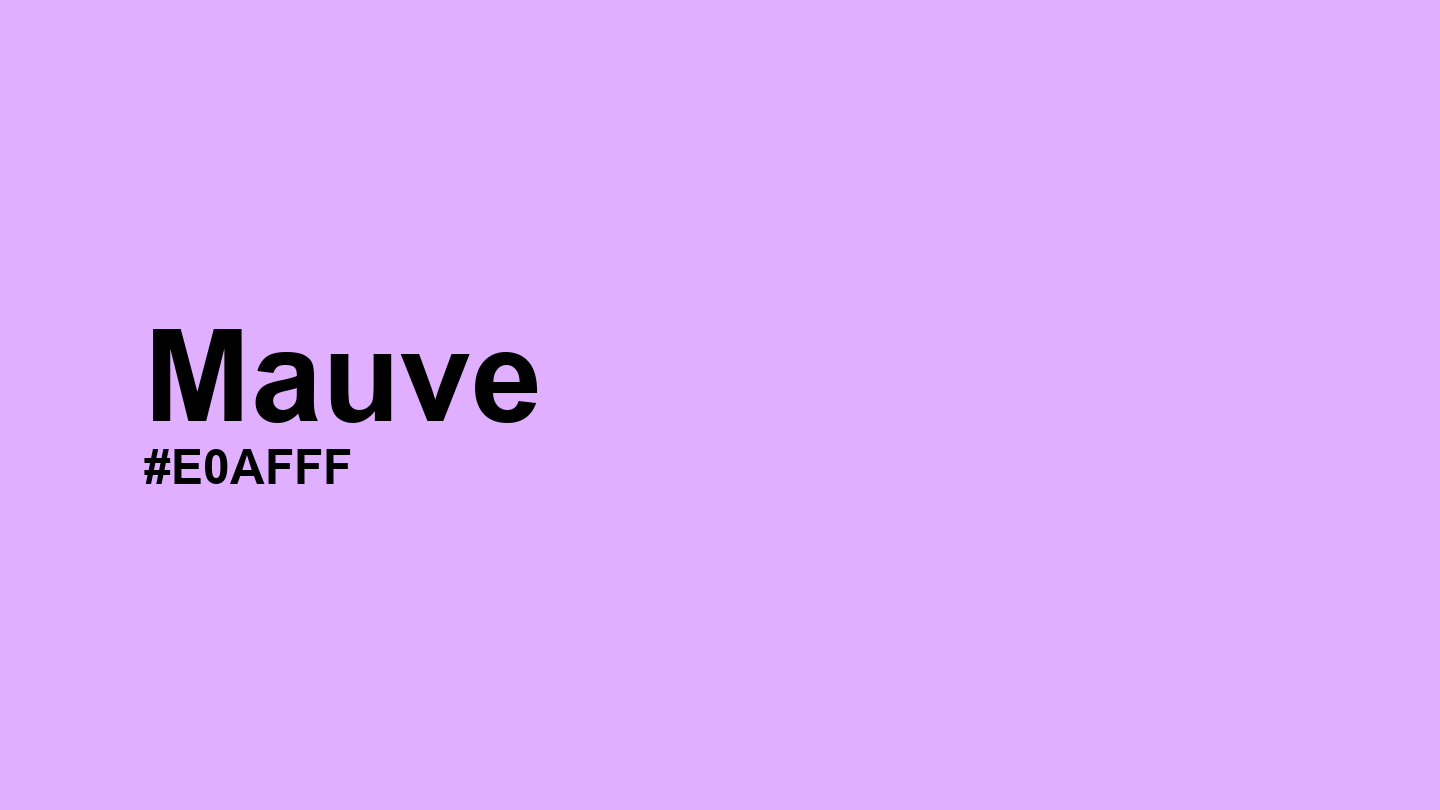 Mauve Color: Hex Code, Palettes and Meaning