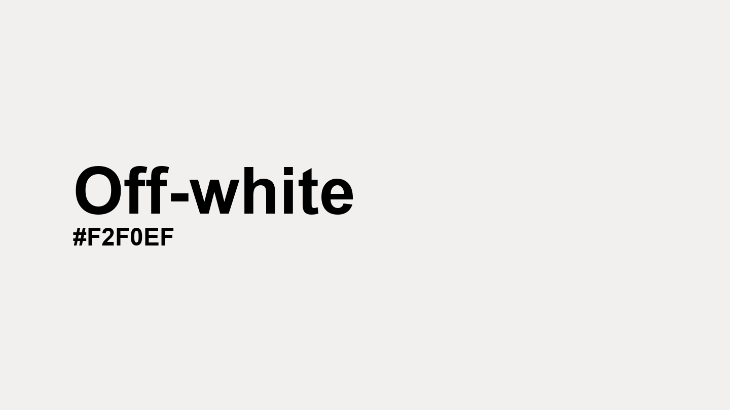 Off-white Color: Hex Code, Palettes and Meaning