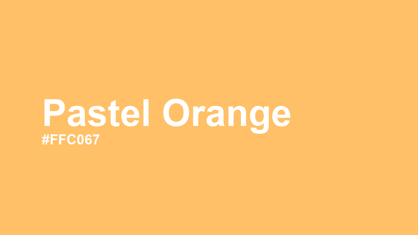 Pastel Orange Color: Hex Code, Palettes and Meaning