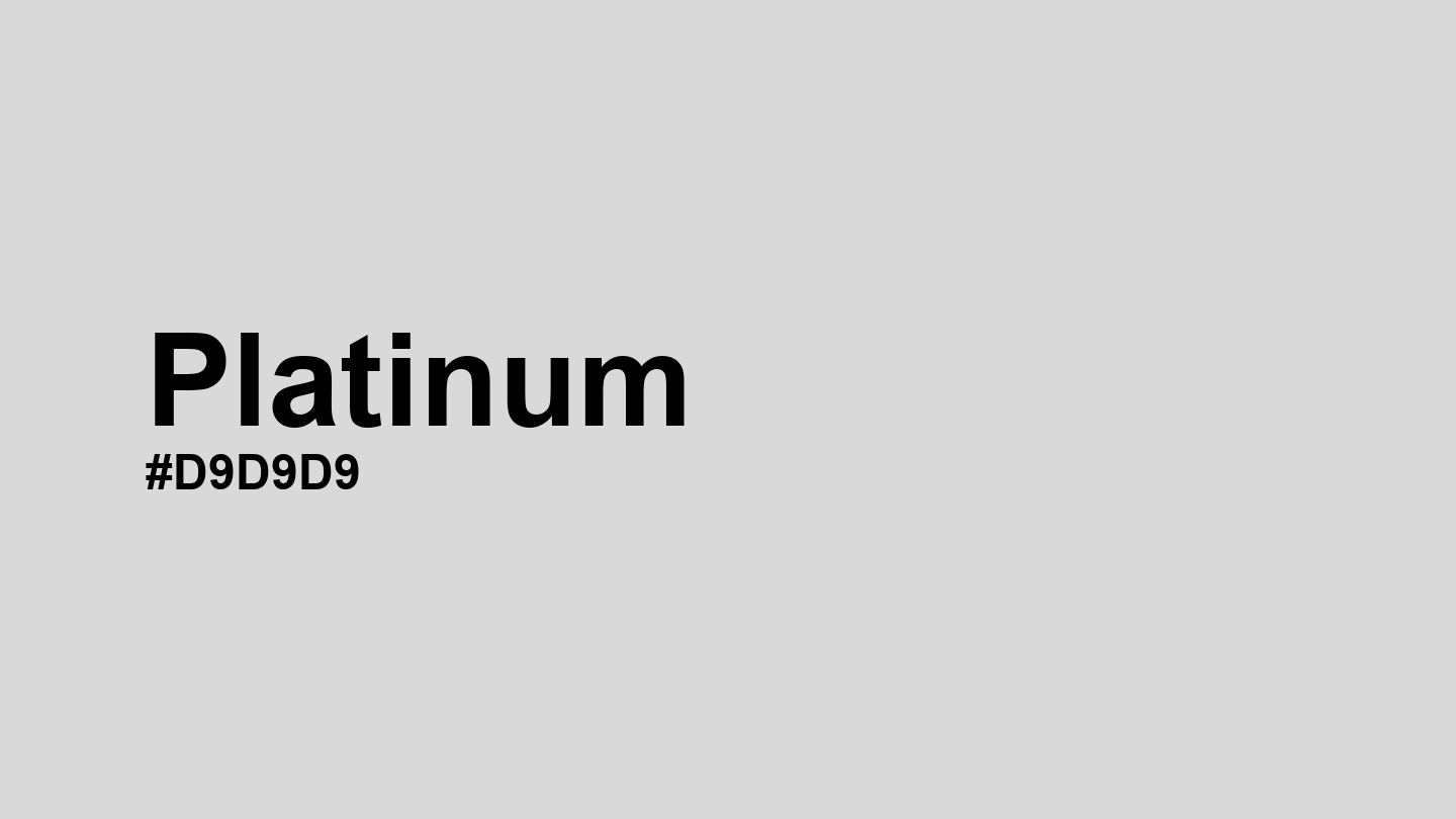 Platinum Color: Hex Code, Palettes and Meaning