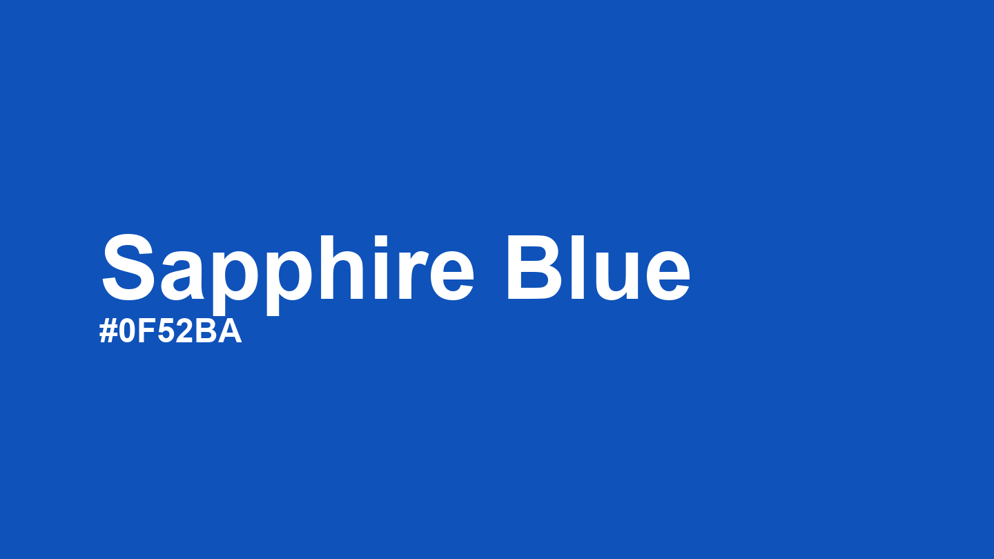 Sapphire Blue Color: Hex Code, Palettes and Meaning