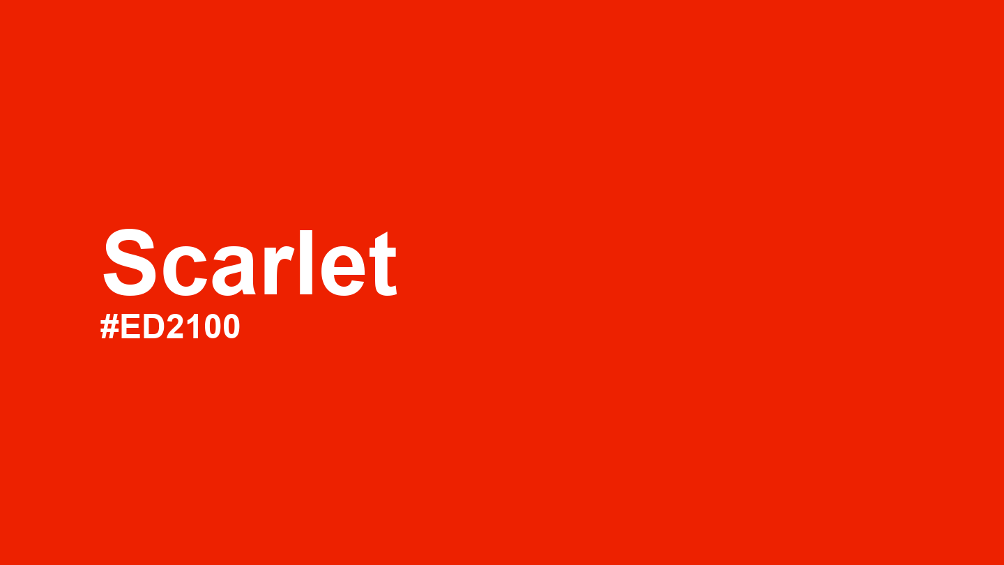 Scarlet Color: Hex Code, Palettes and Meaning
