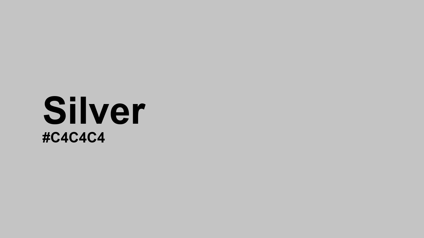 Silver Color: Hex Code, Palettes and Meaning