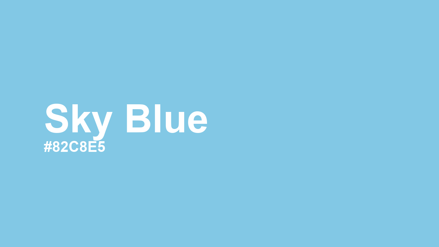 Sky Blue Color: Hex Code, Palettes and Meaning